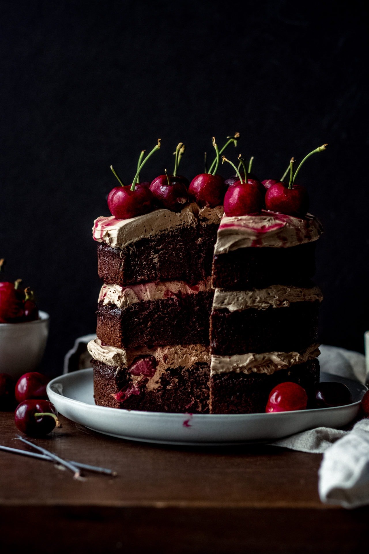Double Chocolate Black Forest Cake - Baran Bakery