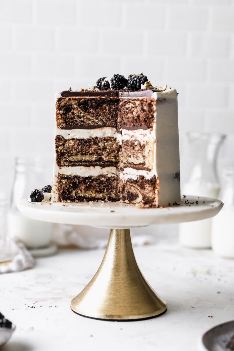 Marble Cake with Buttercream Frosting - Baran Bakery
