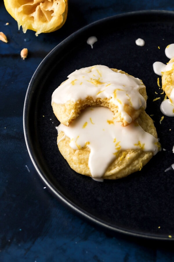 Lemon Drop Cookies with Vodka Glaze - Baran Bakery