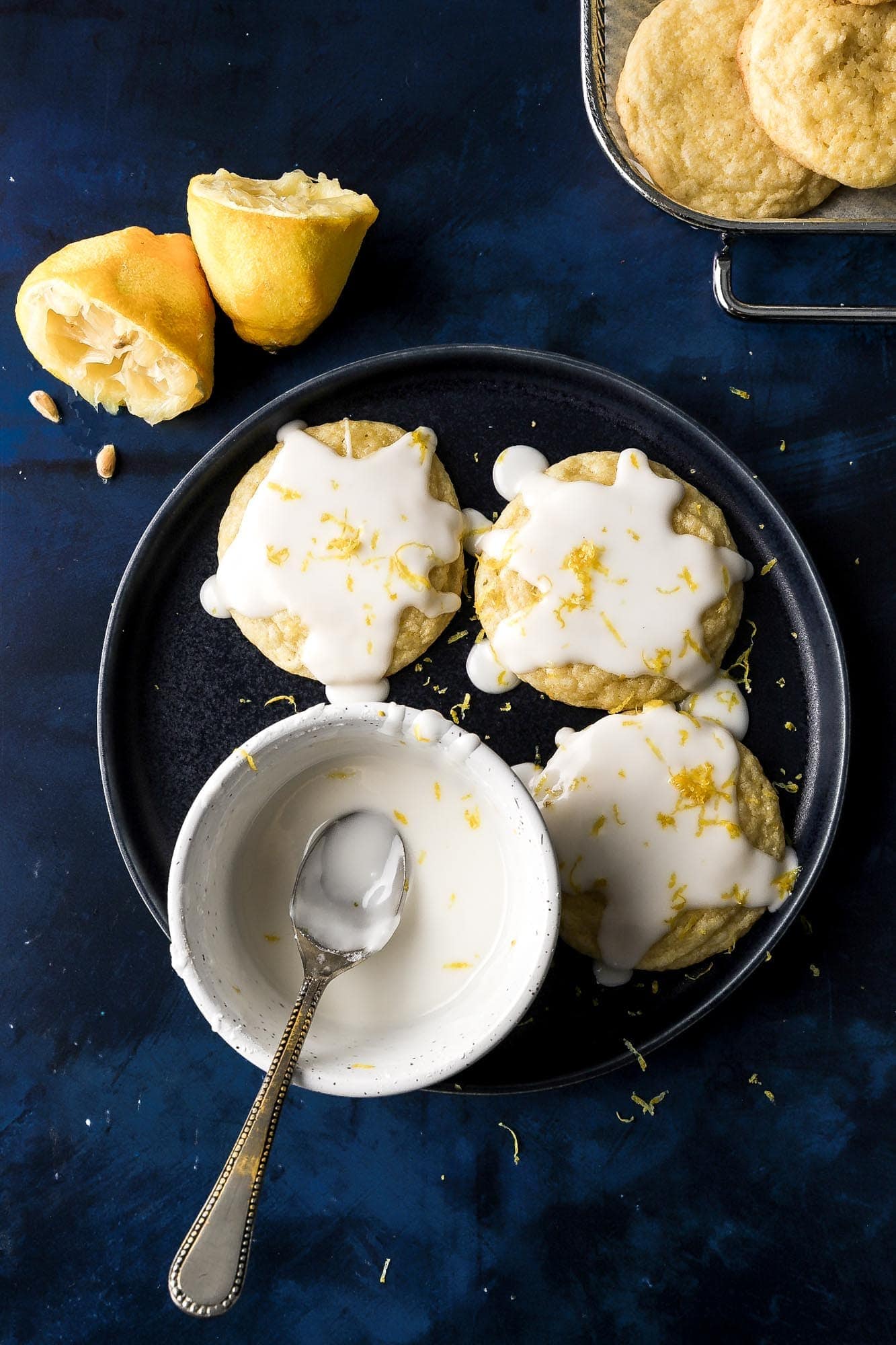 Lemon Drop Cookies with Vodka Glaze - Baran Bakery