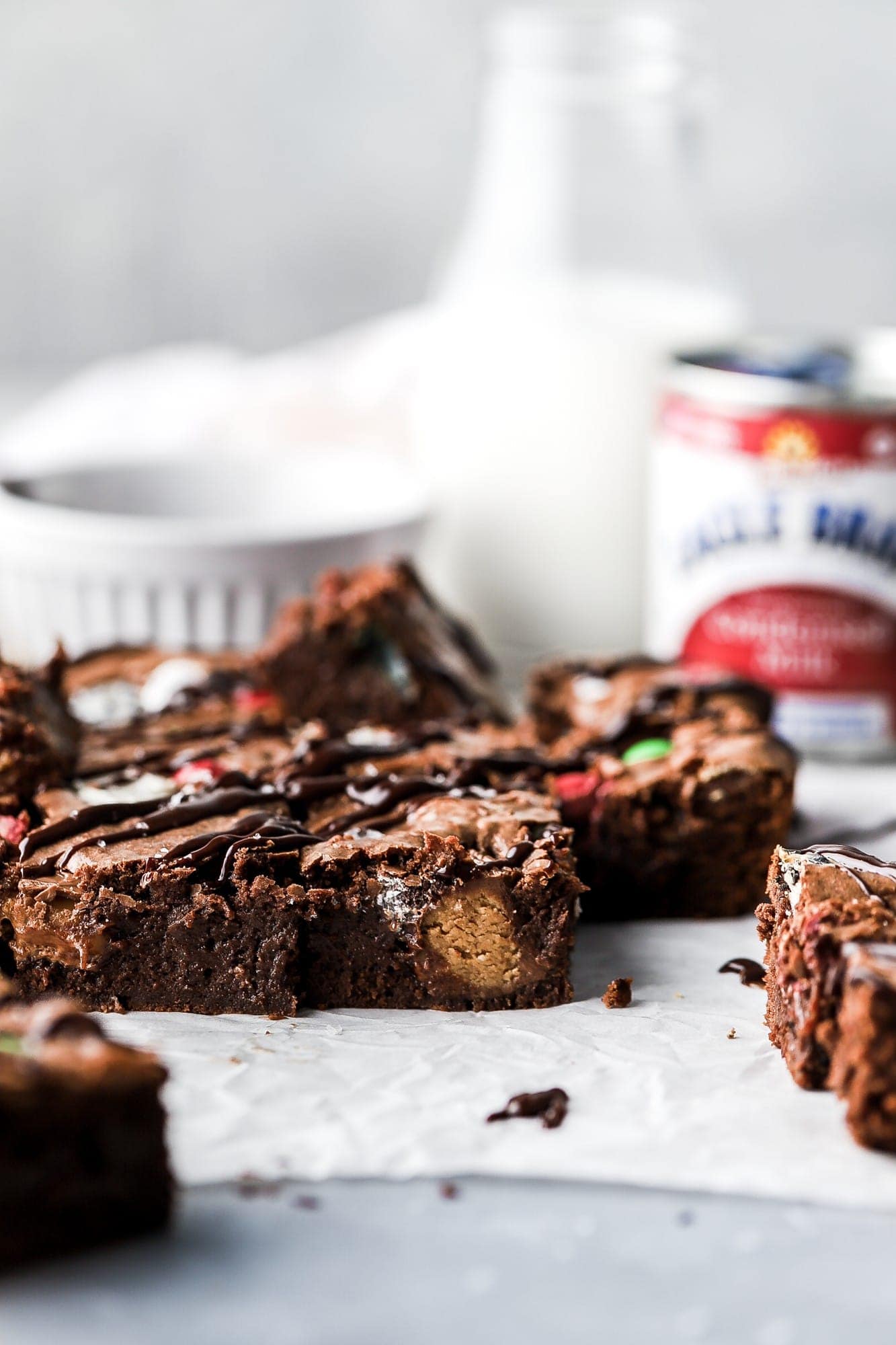 Monster Brownies with Sweetened Condensed Milk - Baran Bakery