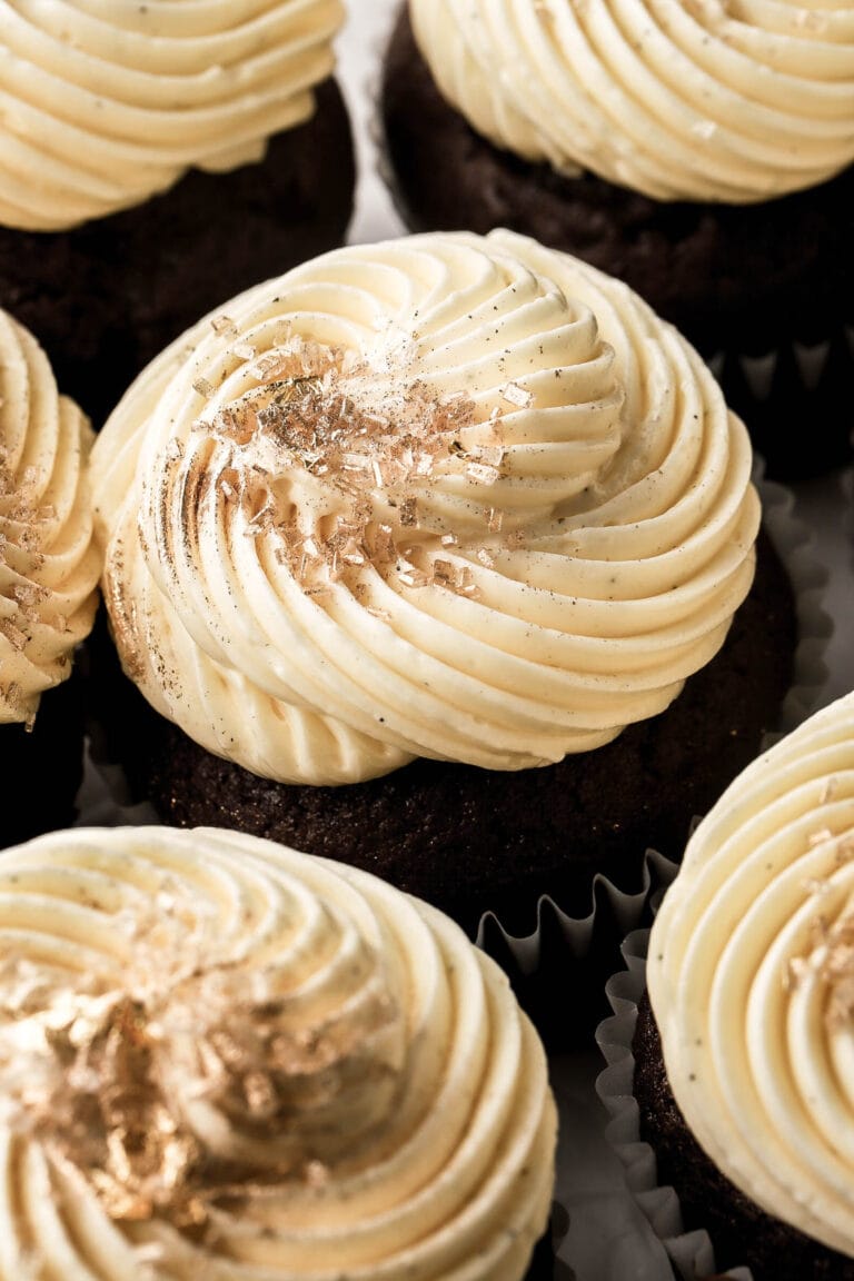 Chocolate Cupcakes with Vanilla Frosting - Baran Bakery