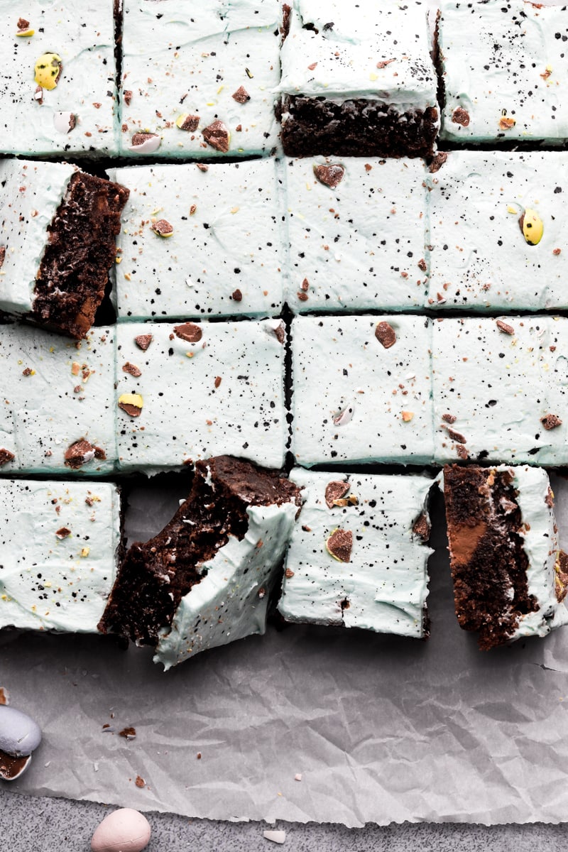 Mini Egg Brownies - Baran Bakery