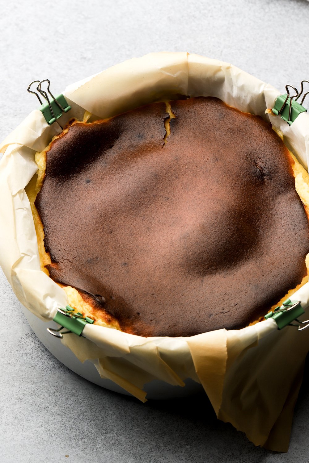 San Sebastian Cheesecake (Burnt Basque Cheesecake) - Baran Bakery