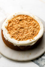 Pumpkin Cake with Cream Cheese Frosting - Baran Bakery