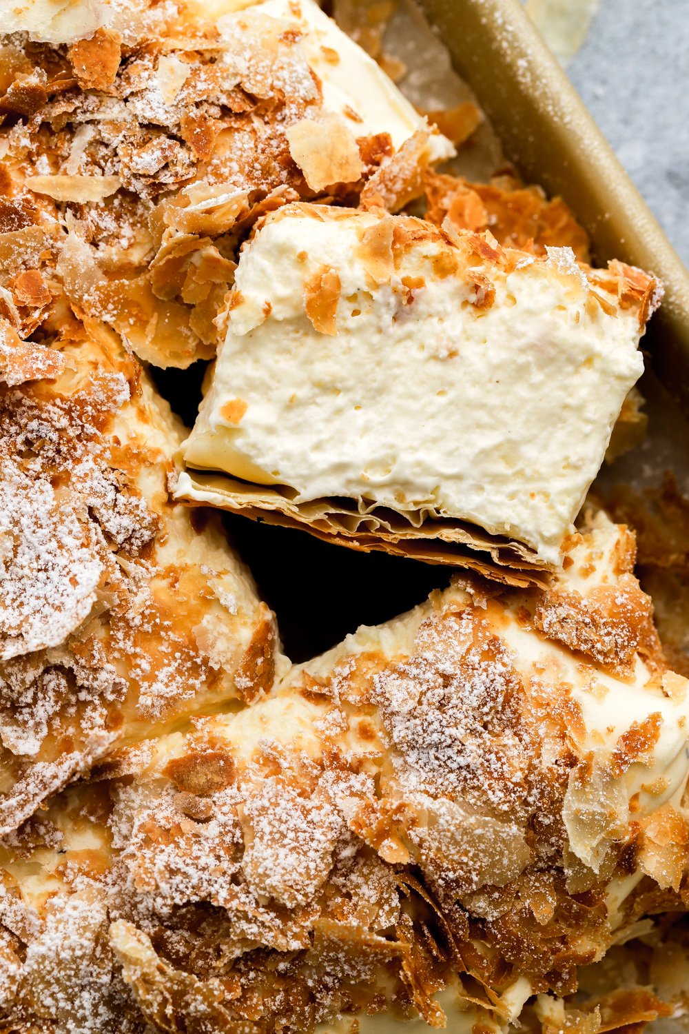 Crèmeschnitte (Vanilla Slice) - Baran Bakery