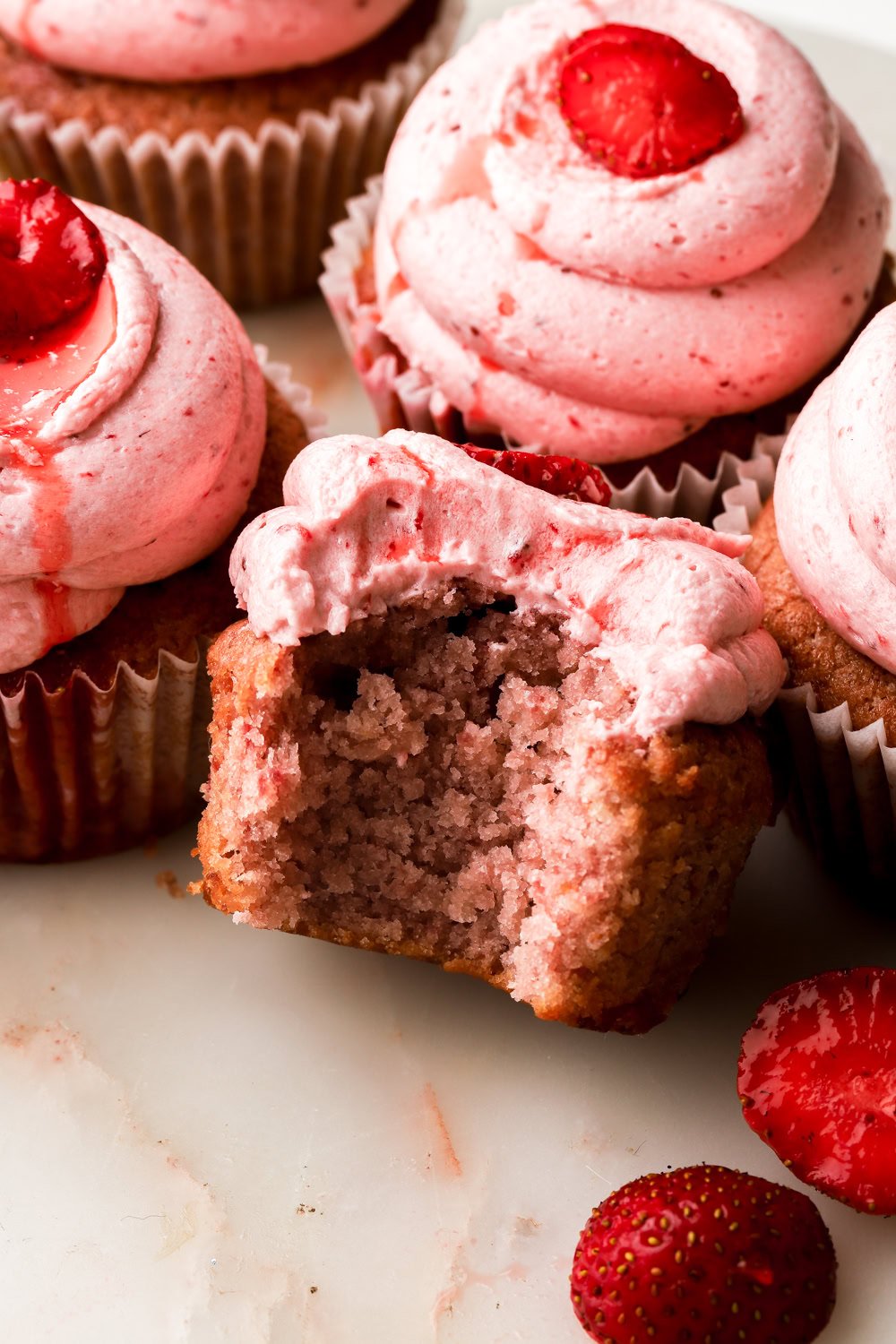 Strawberry Cupcakes - Baran Bakery