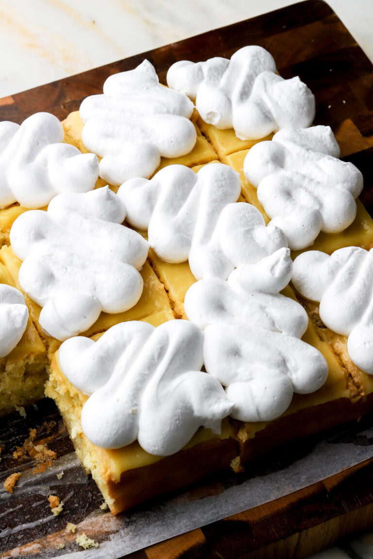 Lemon Meringue Sheet Cake - Baran Bakery